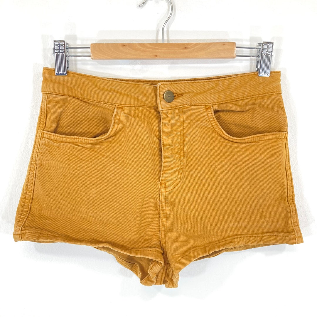 Tan Denim Shorts / Topshop / Tan / Brown / Hot Pants / Jean Shorts ...