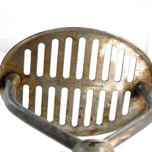 Vintage 1930s Androck Marked Potato Masher Pounder Muddler Wood Handled ...