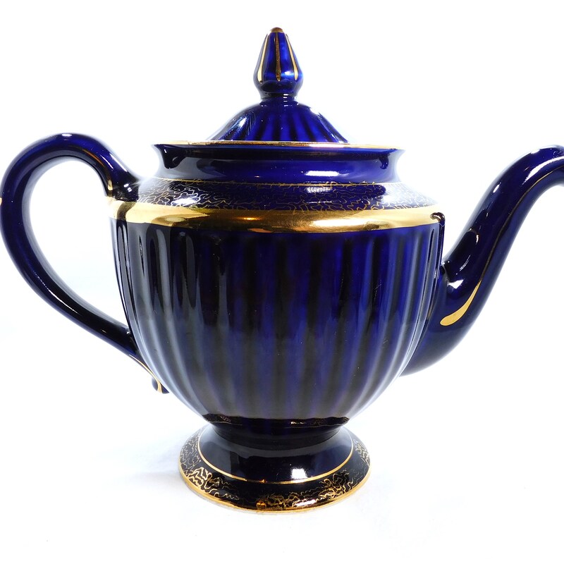 Blue Teapot - Etsy