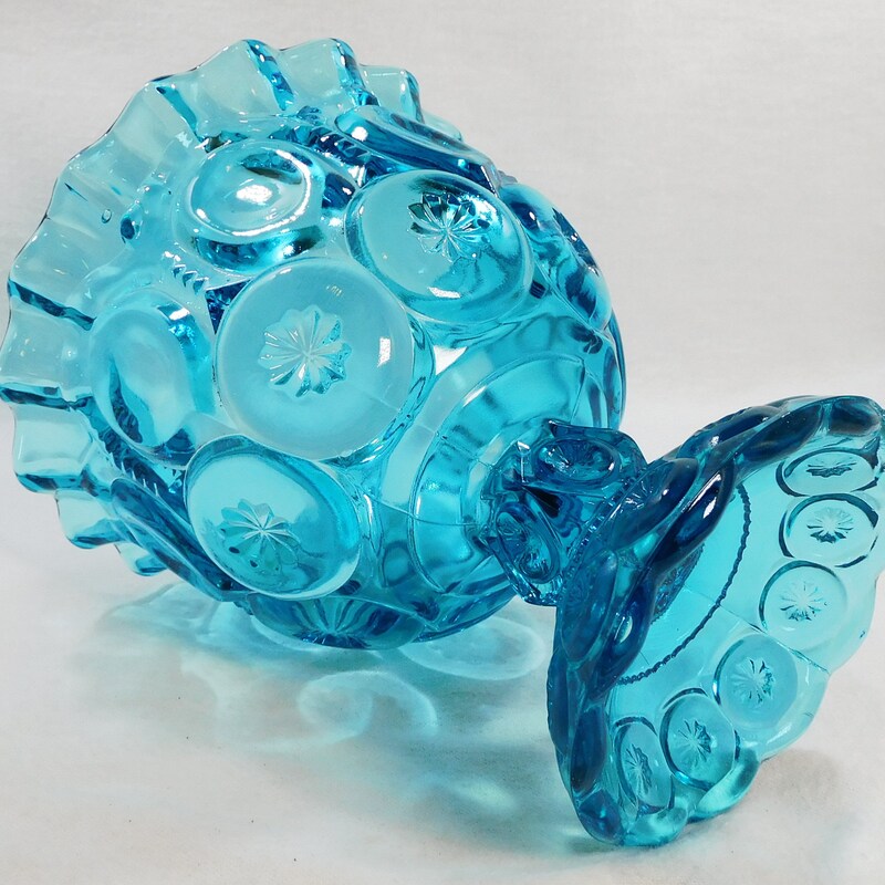 Blue Glass Compote - Etsy