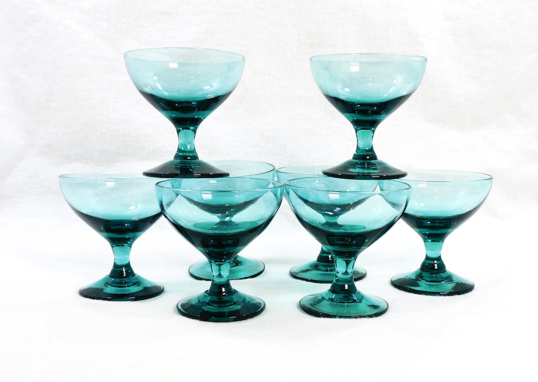 Morgantown Russel Wright Set 8 Cordial Glasses American Modern Pattern ...