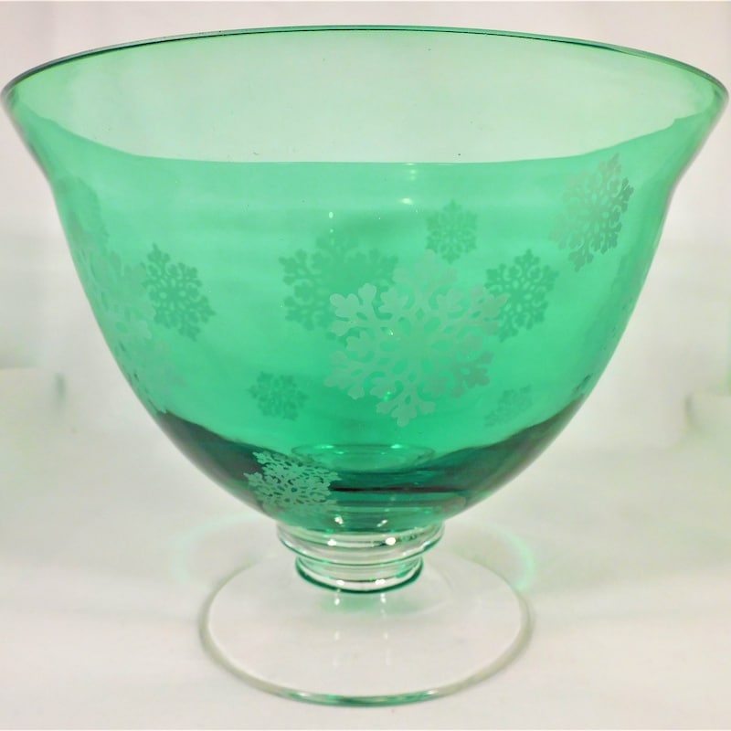 Snowflake Glassware - Etsy