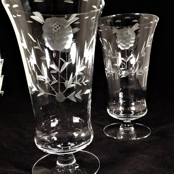 Crystal Iced Tea Glasses - Etsy