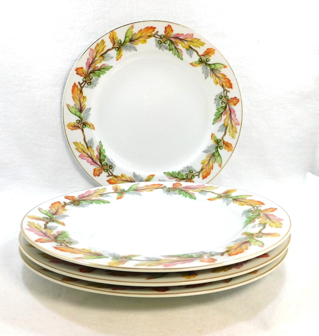 MCM Occupied Japan Mikado Fine China Set 4 Salad Plates Porcelain ...