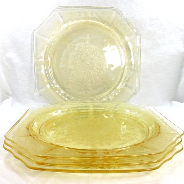 Yellow Glass Plate - Etsy