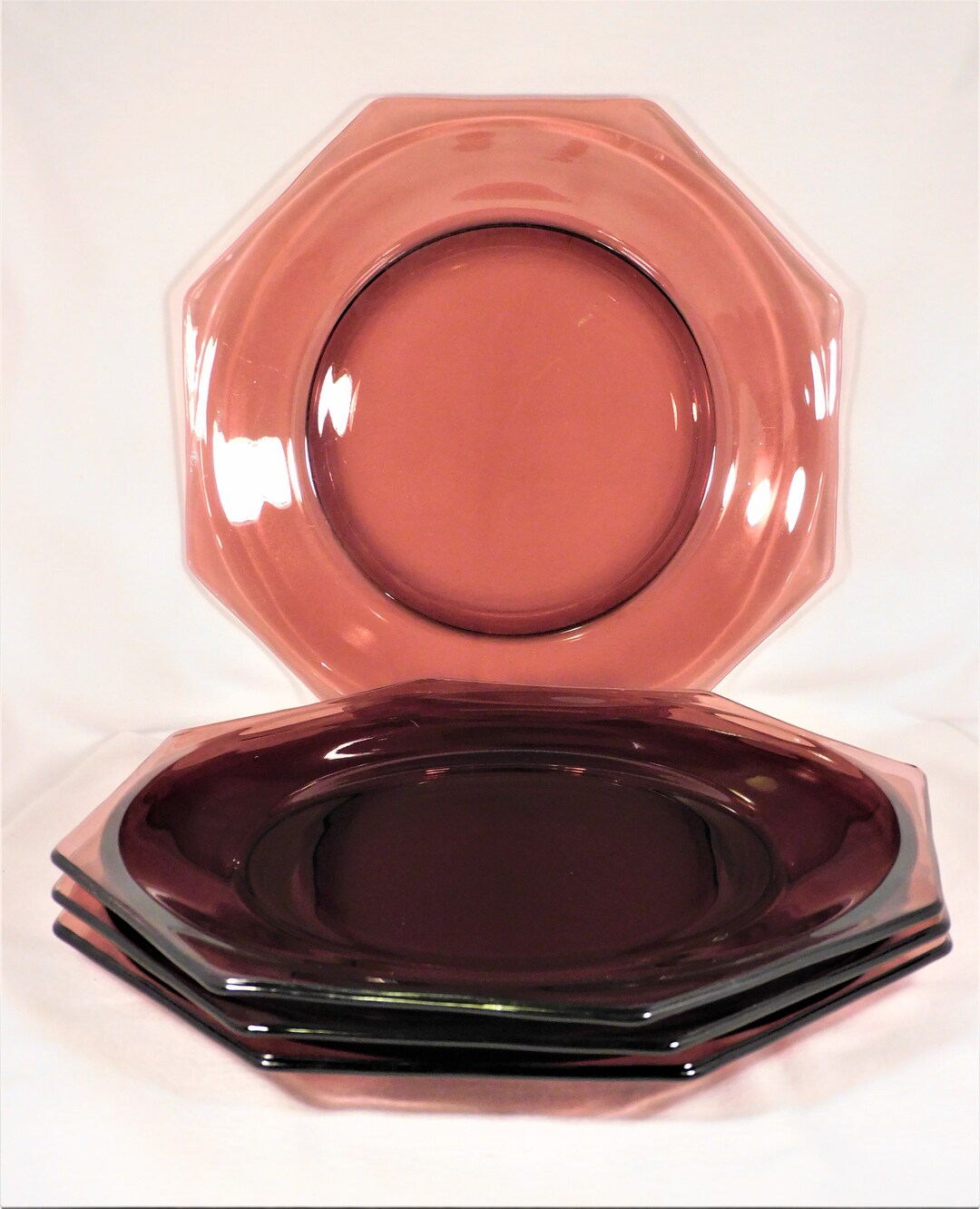 Hazel Atlas Set 4 Dinner Plates Moroccan Amethyst Pattern - Etsy