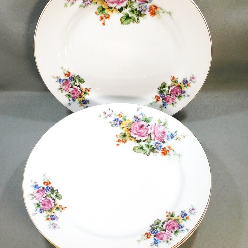 Floral China Plates - Etsy