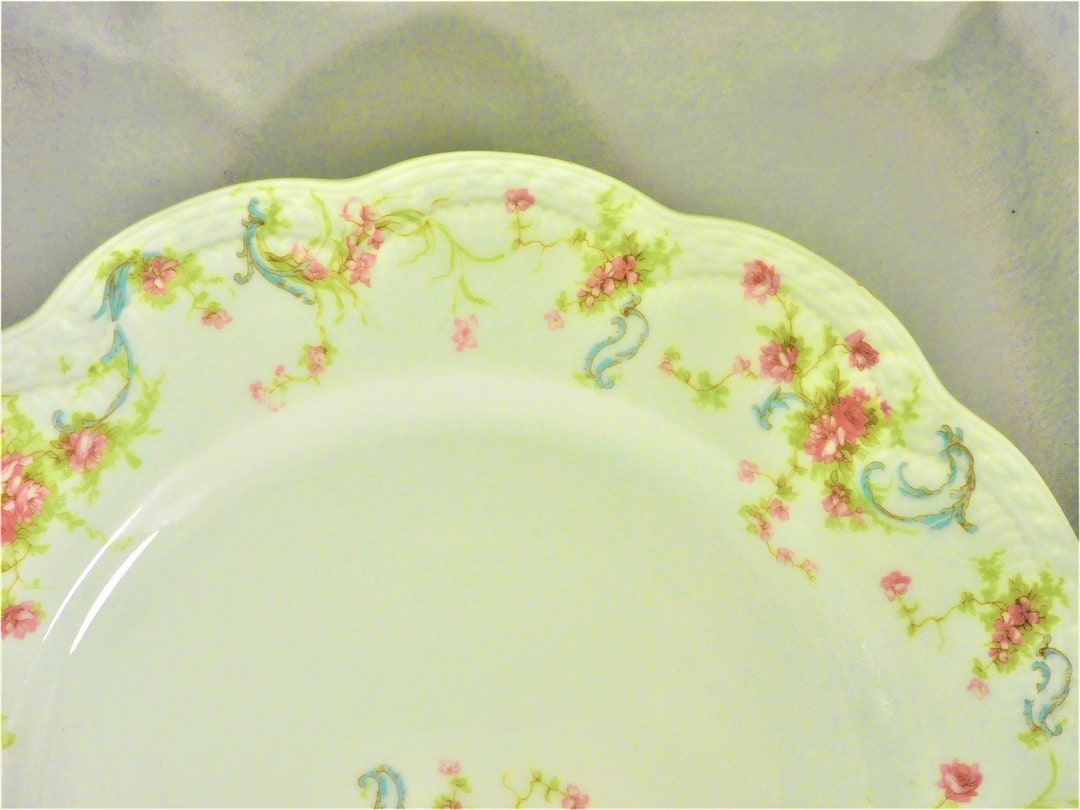Antique Haviland & Co Limoges Porcelain Dinner Plate Scalloped Edge ...