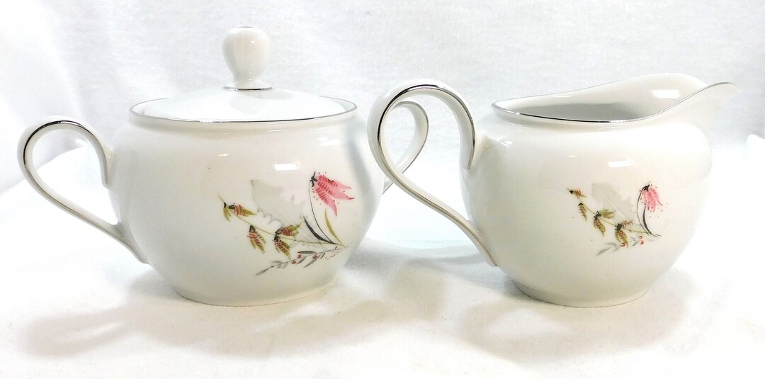 Vintage Royal Duchess German Creamer & Sugar Set With Lid Porcelain ...
