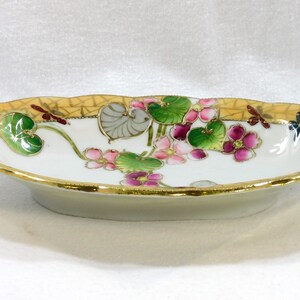 Antique Imperial Nippon Fancy Relish Trinket Dish Oval Hand Painted ...