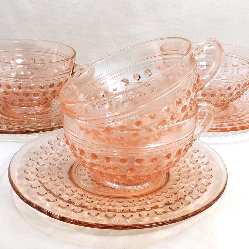 Pink Glass Cups - Etsy
