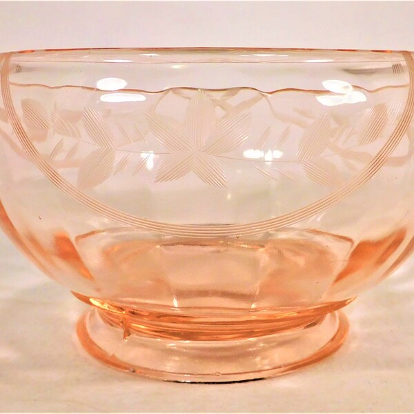 Vintage Pink Bowl - Etsy
