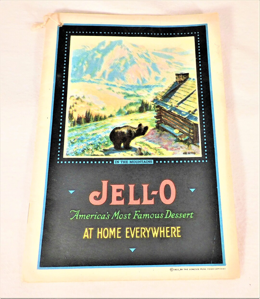 1922 Jell-o Recipe Booklet: Color Illustrations, Ice Cream Powder ...