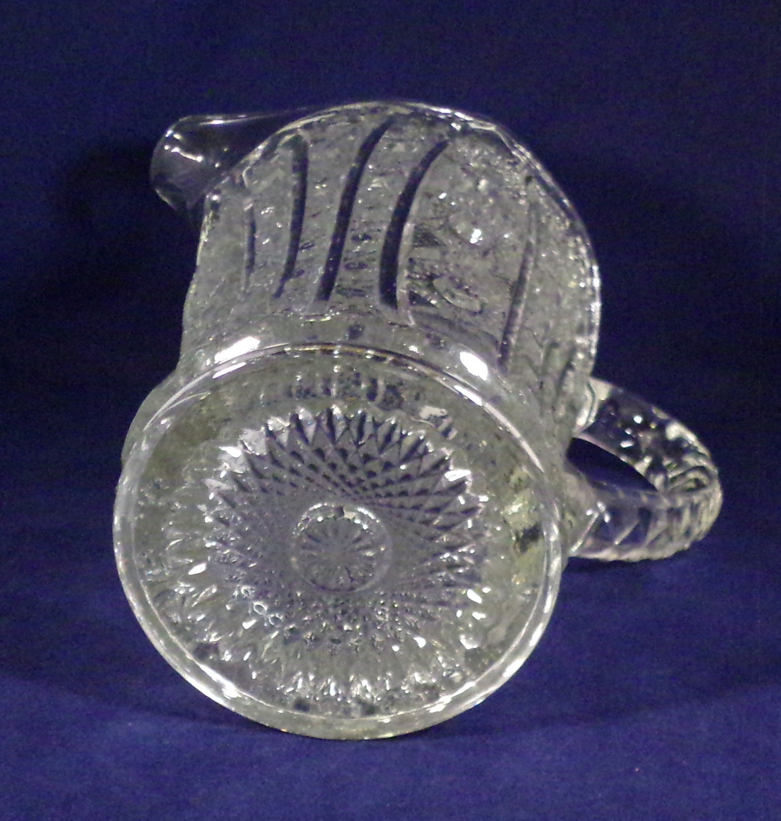 Pitcher 1910 EAPG Mckee Pattern Glass Rotec Cane & Star - Etsy
