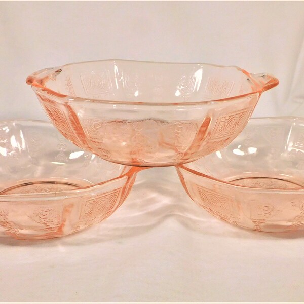 Pink Princess Pattern Depression Glass - Etsy