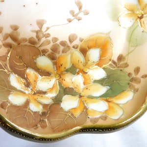 Nippon M. Morimura Bowl Hand Painted Porcelain Open Handled Yellow ...