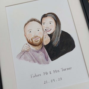 Custom People Portrait / Watercolour Family Portrait / Hand Painted ...