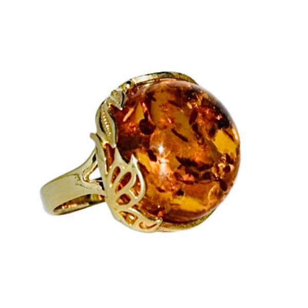 Amber Ring - Etsy
