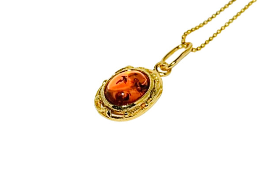 Natural Amber Pendant,delicate Amber Pendant,genuine Amber Pendant,gift ...