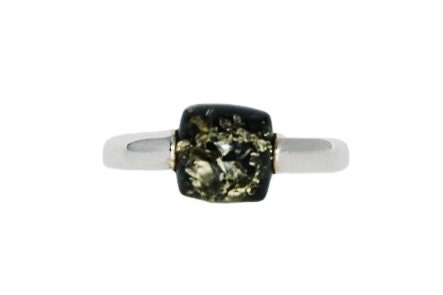 Natural Amber Ring,square Amber Ring,amber Ring Sterling Silver,gift ...