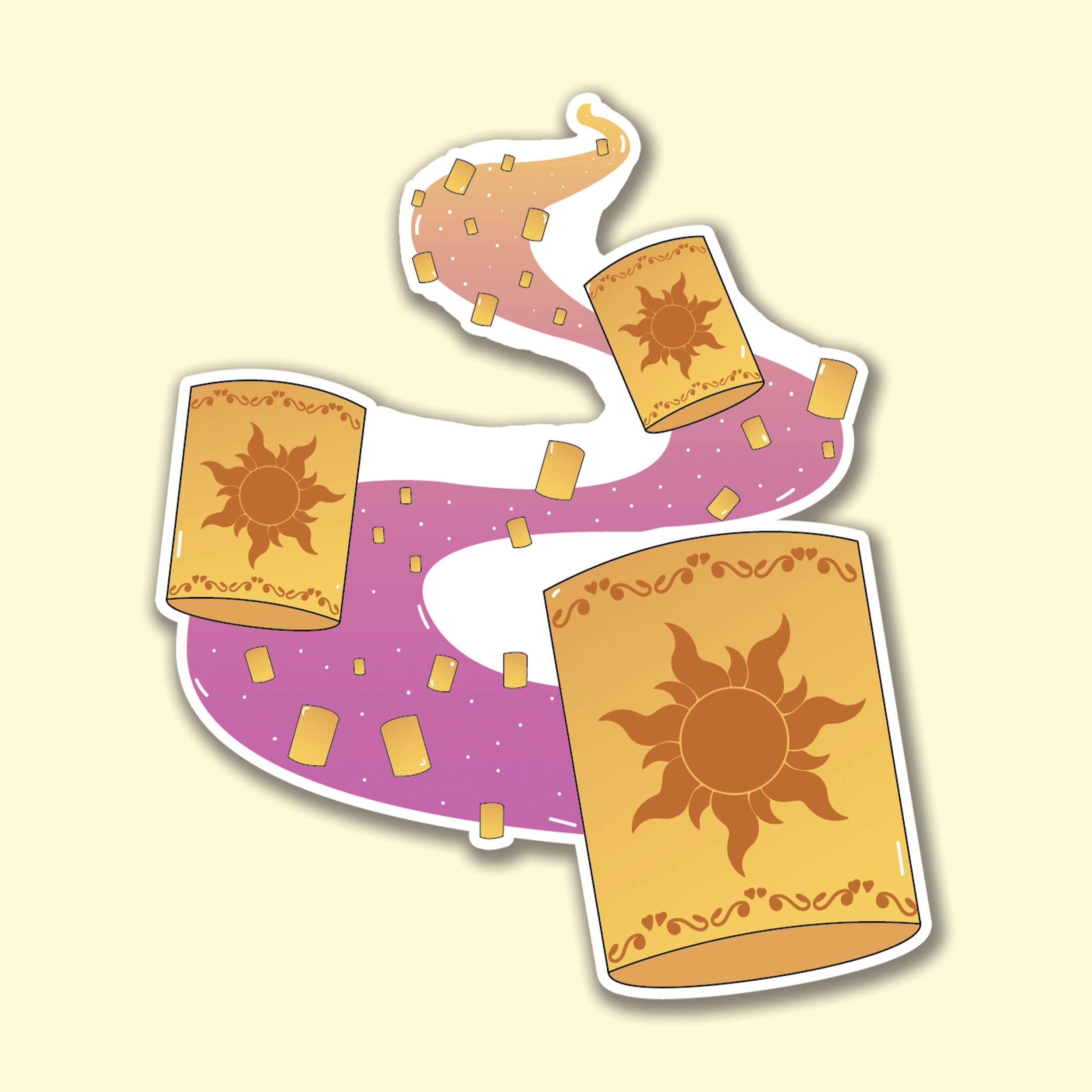 Tangled Sticker Pack Tangled Sticker Set Rapunzel Sticker | Etsy