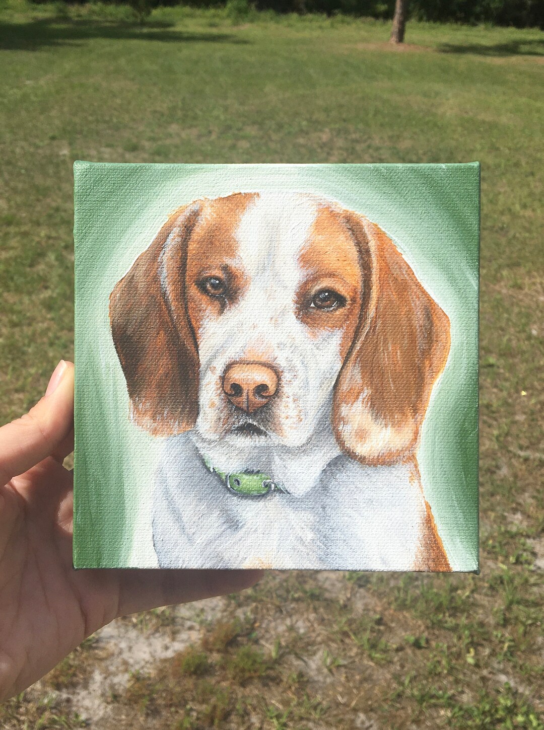 Hand Painted Pet Portrait, Acrylic Pet Portrait, Pet Painting, Small ...