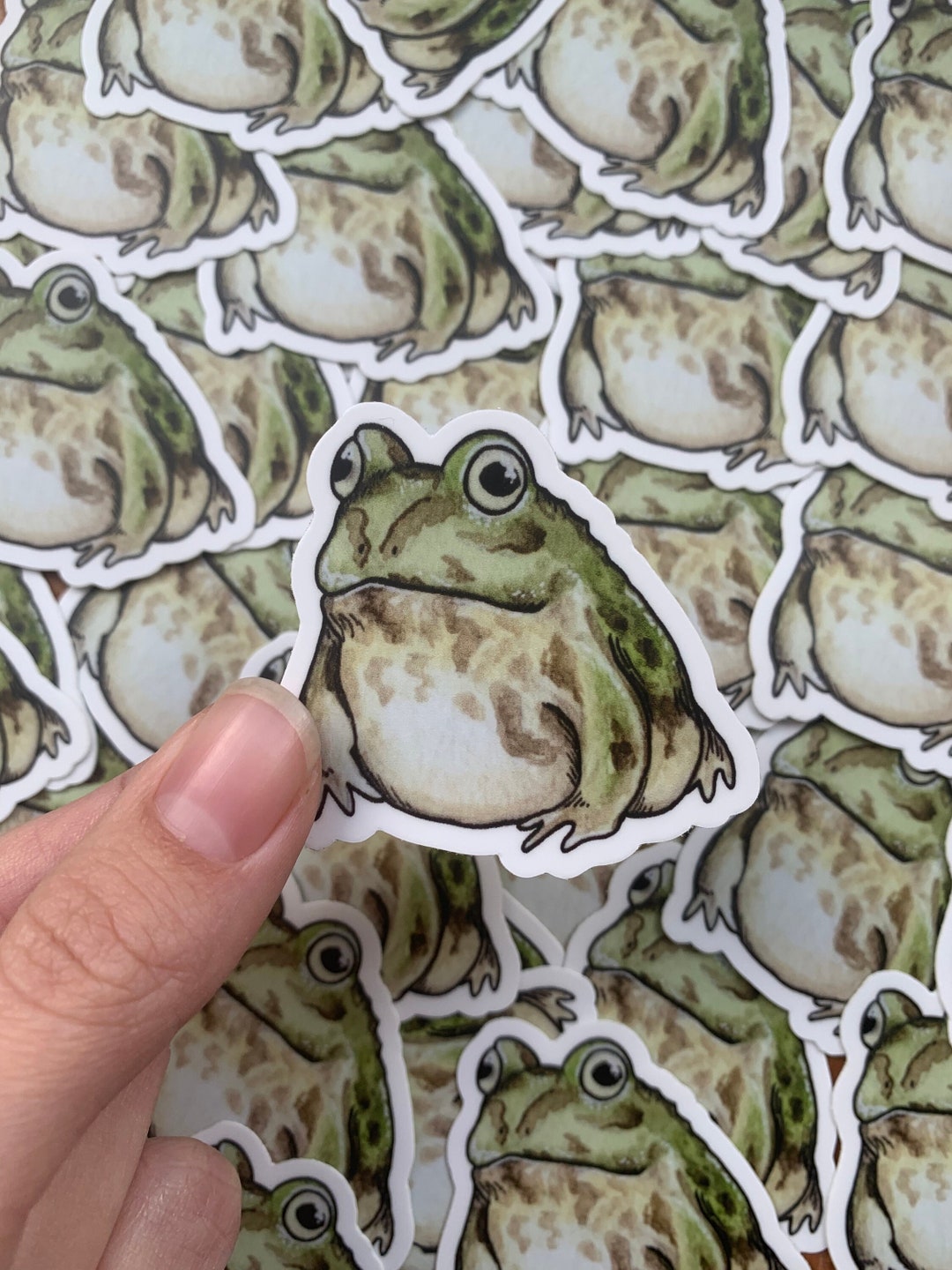 Frog Sticker, 2 Inch Sticker, Vinyl Sticker, Waterproof Sticker, Water ...
