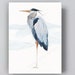Great Blue Heron Watercolor Art Print, Coastal Decor, Tropical Wall Art ...
