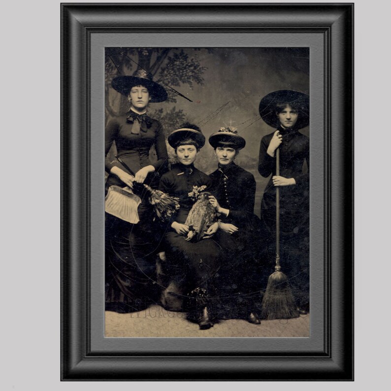 VINTAGE Antique Victorian Witches Occult Wiccan Witchy - Etsy