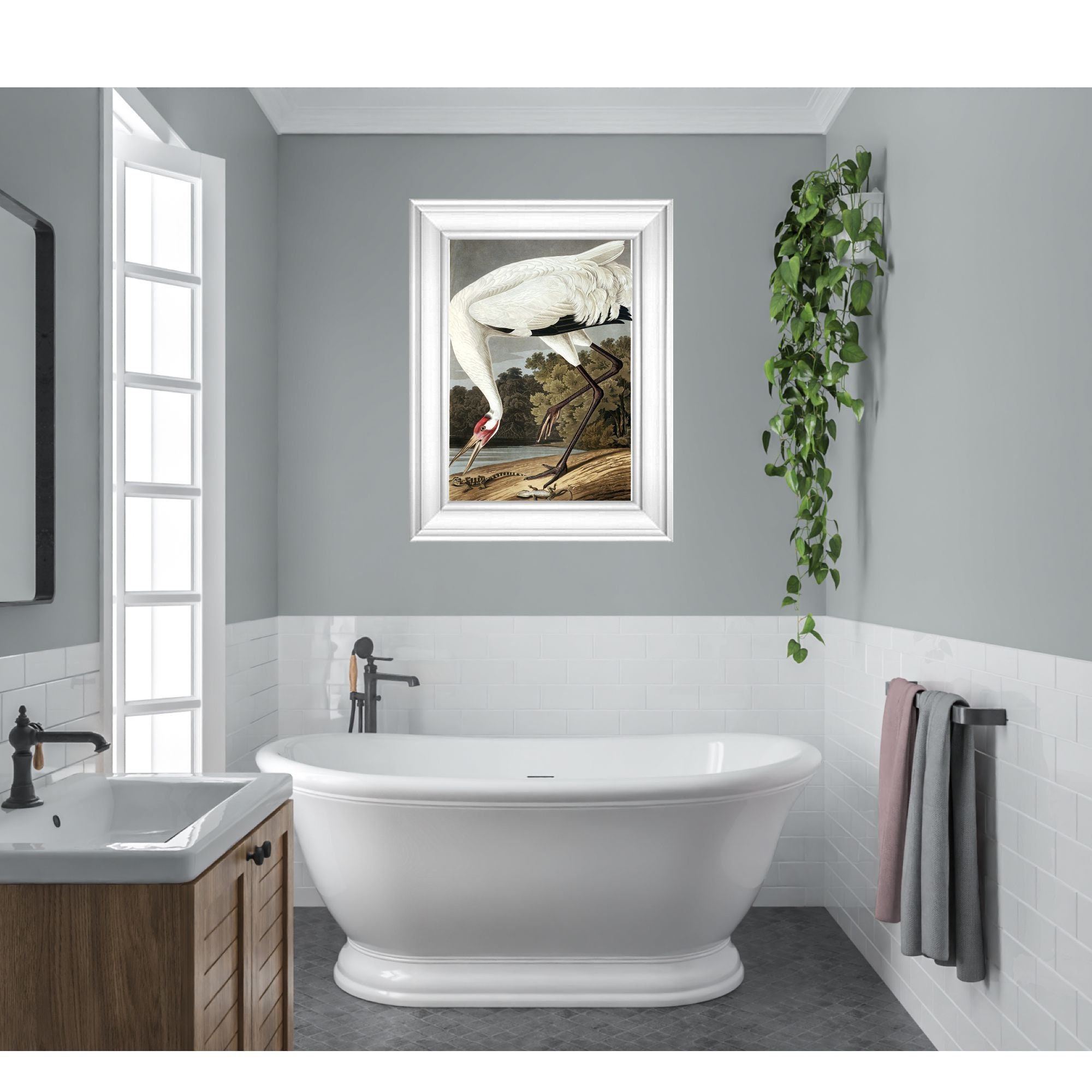 Whooping Crane Digital Art Whooping Cranes Hooping Crane | Etsy