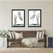 Great Blue Heron Watercolor Art Prints Set of 2 Heron Birds - Etsy