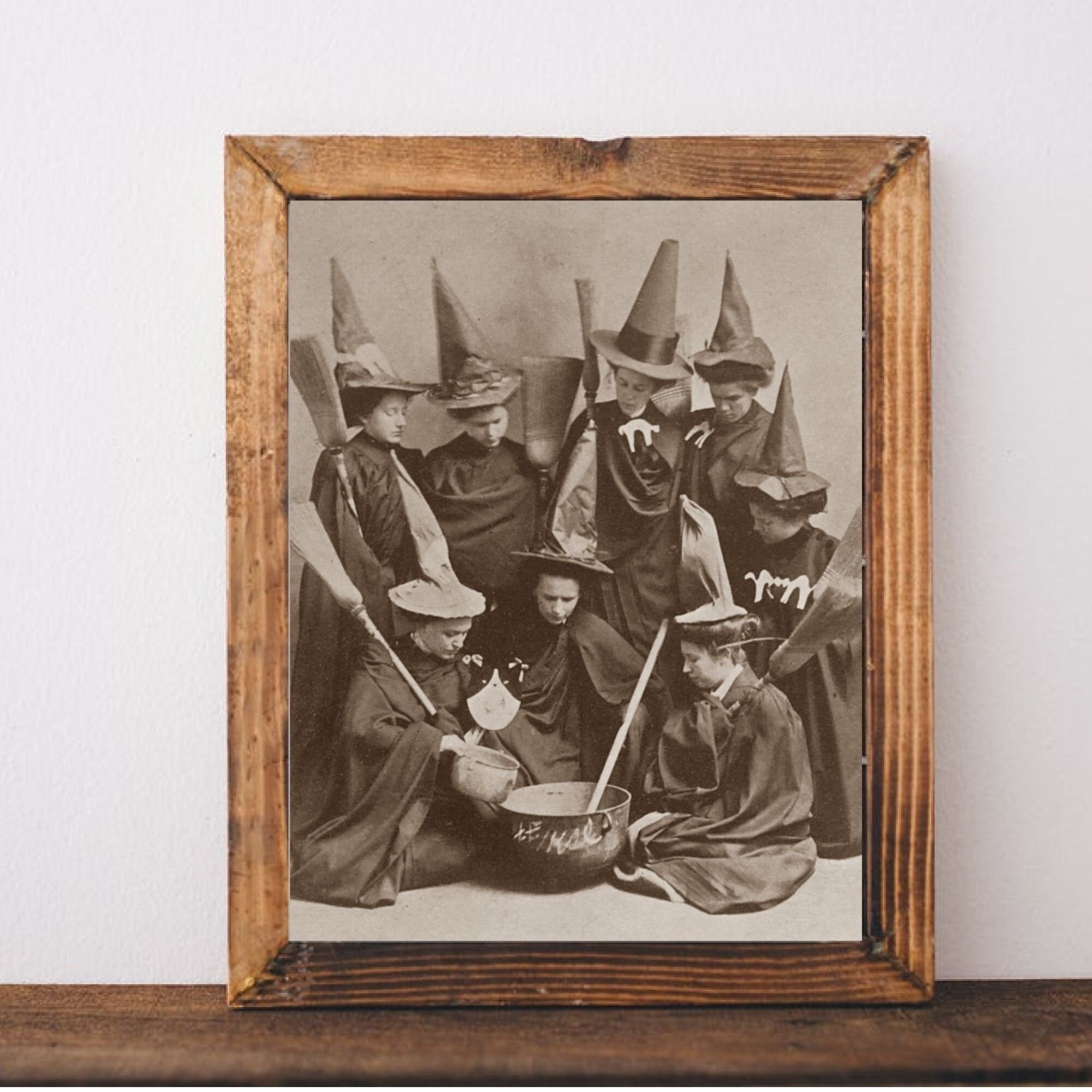 Vintage Witch Photo Witches Brewing in the Kitchen Witches - Etsy