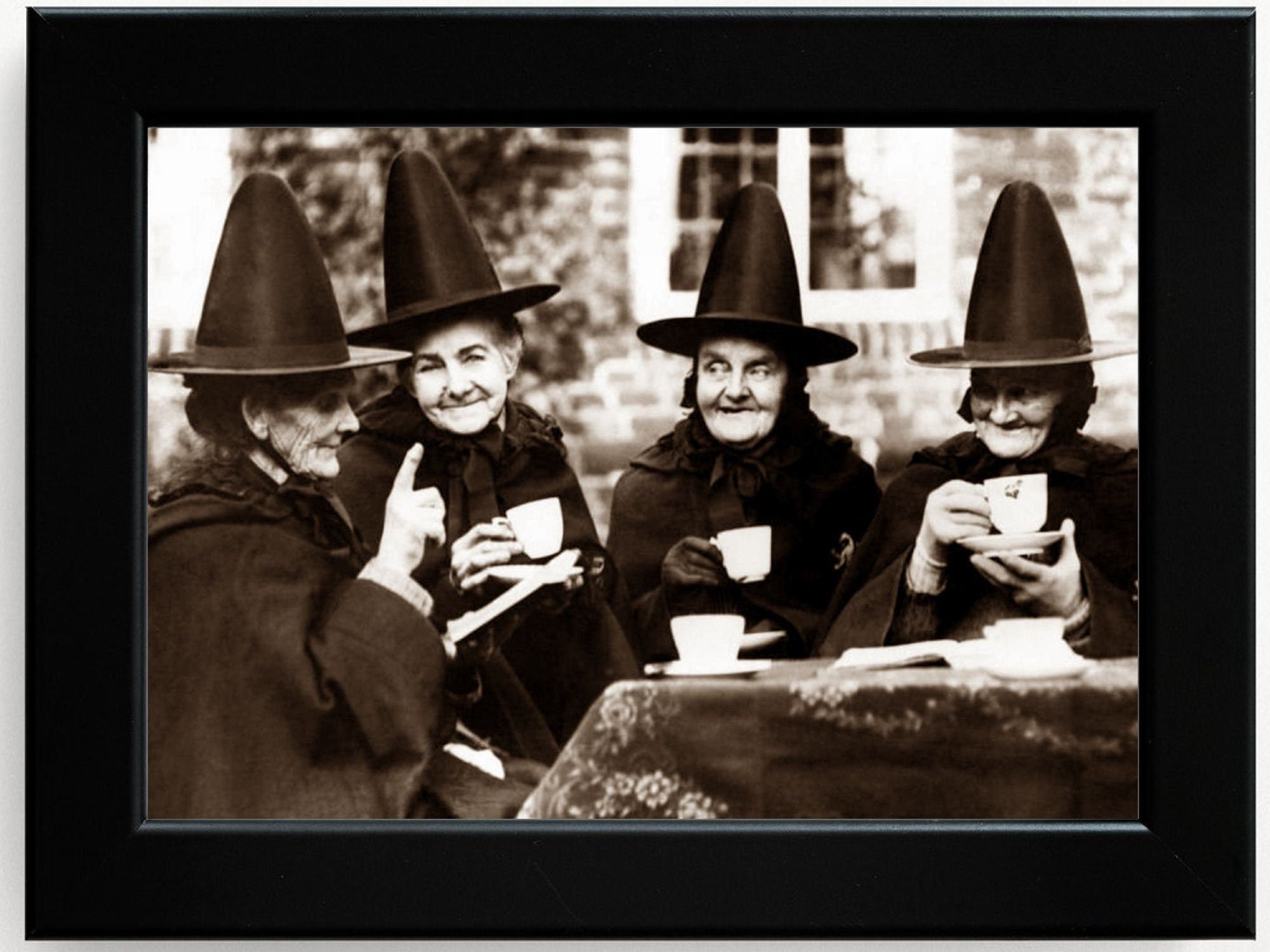 Witches Tea Party, VINTAGE Photo, Antique Witches Occult Wiccan, Coven ...