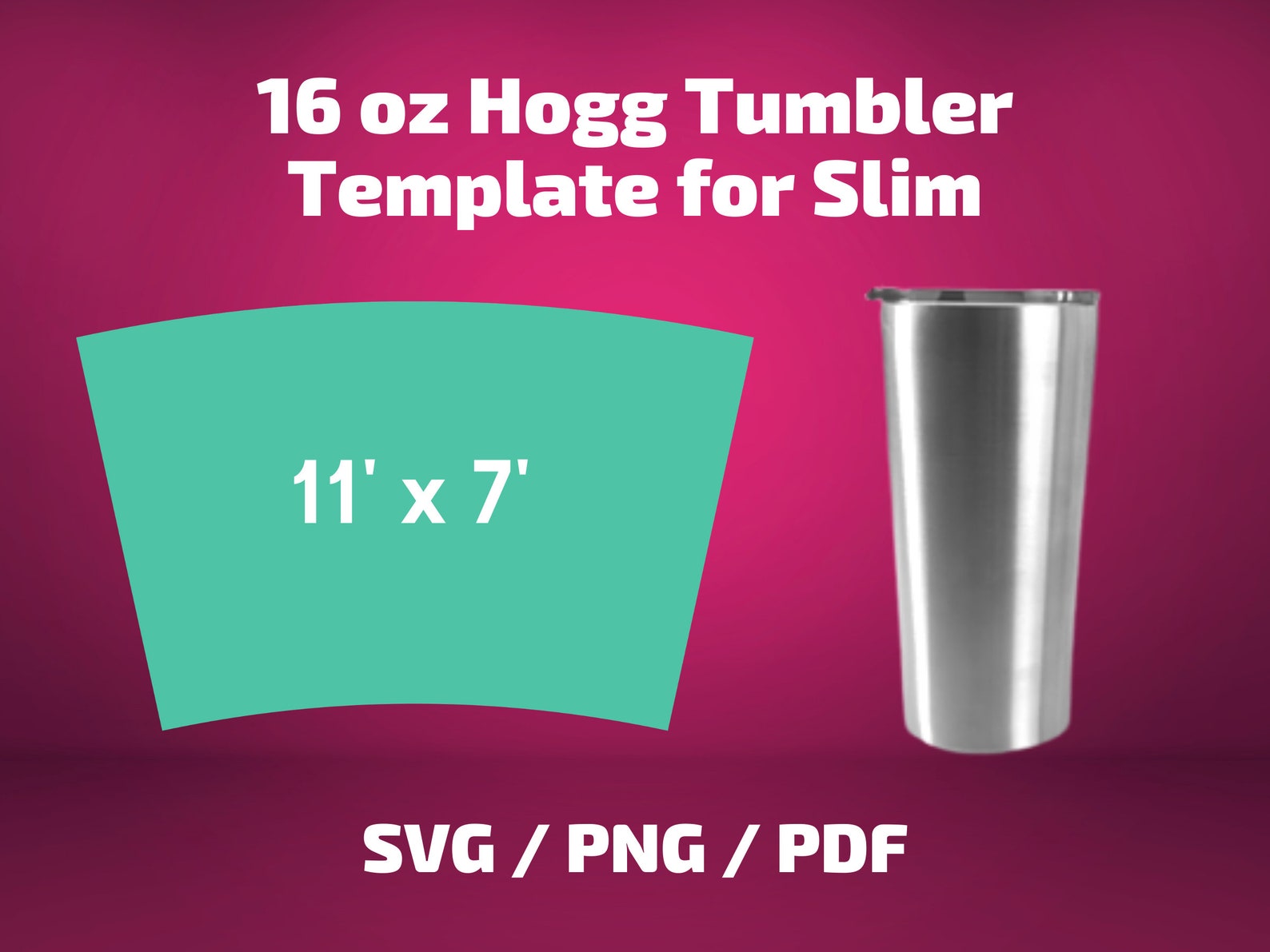 20 Oz Skinny Tumbler Template Svg