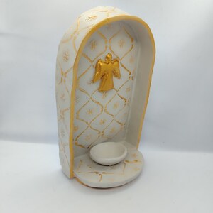 Handmade Clay Ceramic Arched Treasure Hanging Wall Shelf - Etsy