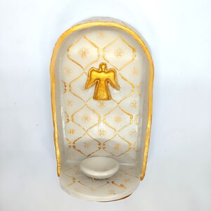 Handmade Clay Ceramic Arched Treasure Hanging Wall Shelf - Etsy