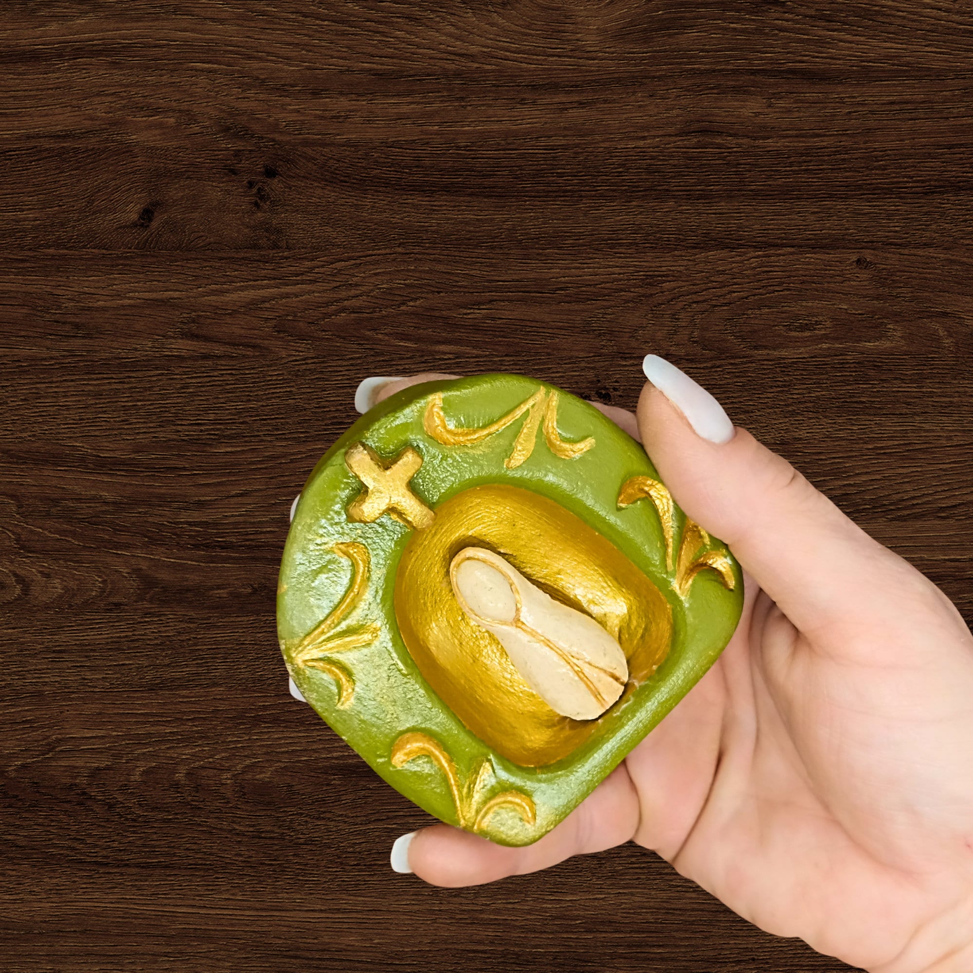 Handmade Ceramic Mini Virgin Mary Travel Altar, Pocket Shrine, Catholic ...