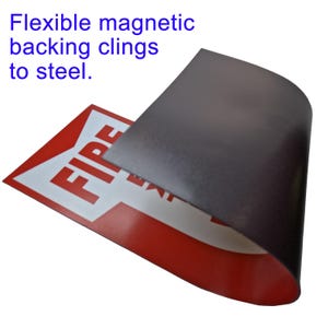 Fire Extinguisher FLEXIBLE MAGNETIC Sign 4" X 11" - Etsy