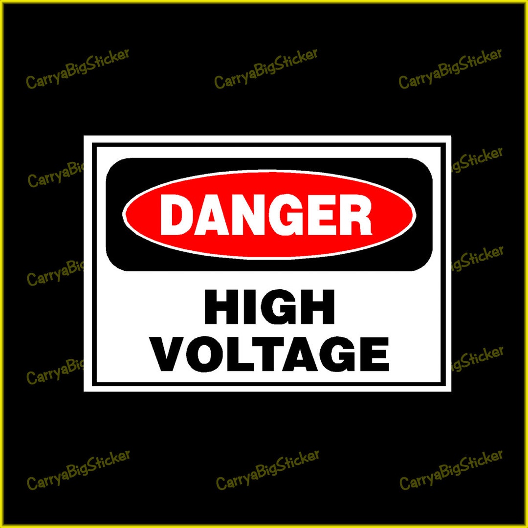 Danger High Voltage STICKER or FLEXIBLE MAGNETIC Sign 7.5 X 10.75" - Etsy