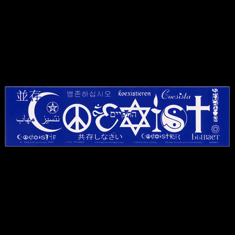 Coexist Sticker - Etsy