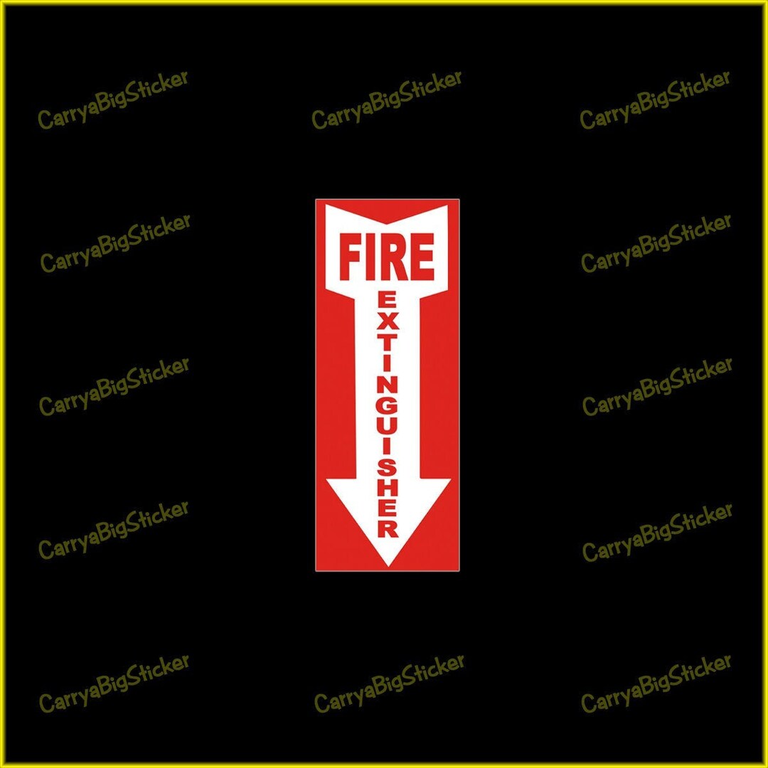 Fire Extinguisher FLEXIBLE MAGNETIC Sign 4" X 11" - Etsy