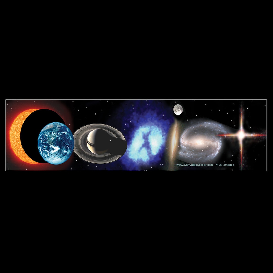 Coexist Cosmic BUMPER STICKER or MAGNET 3" X 11.5" - Etsy