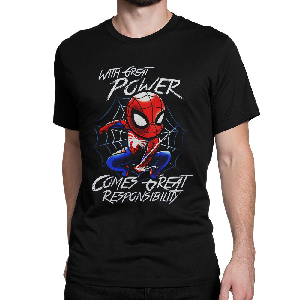 Spider Man Mit Großer Macht Kommt Große Verantwortung T Shirt Etsy
