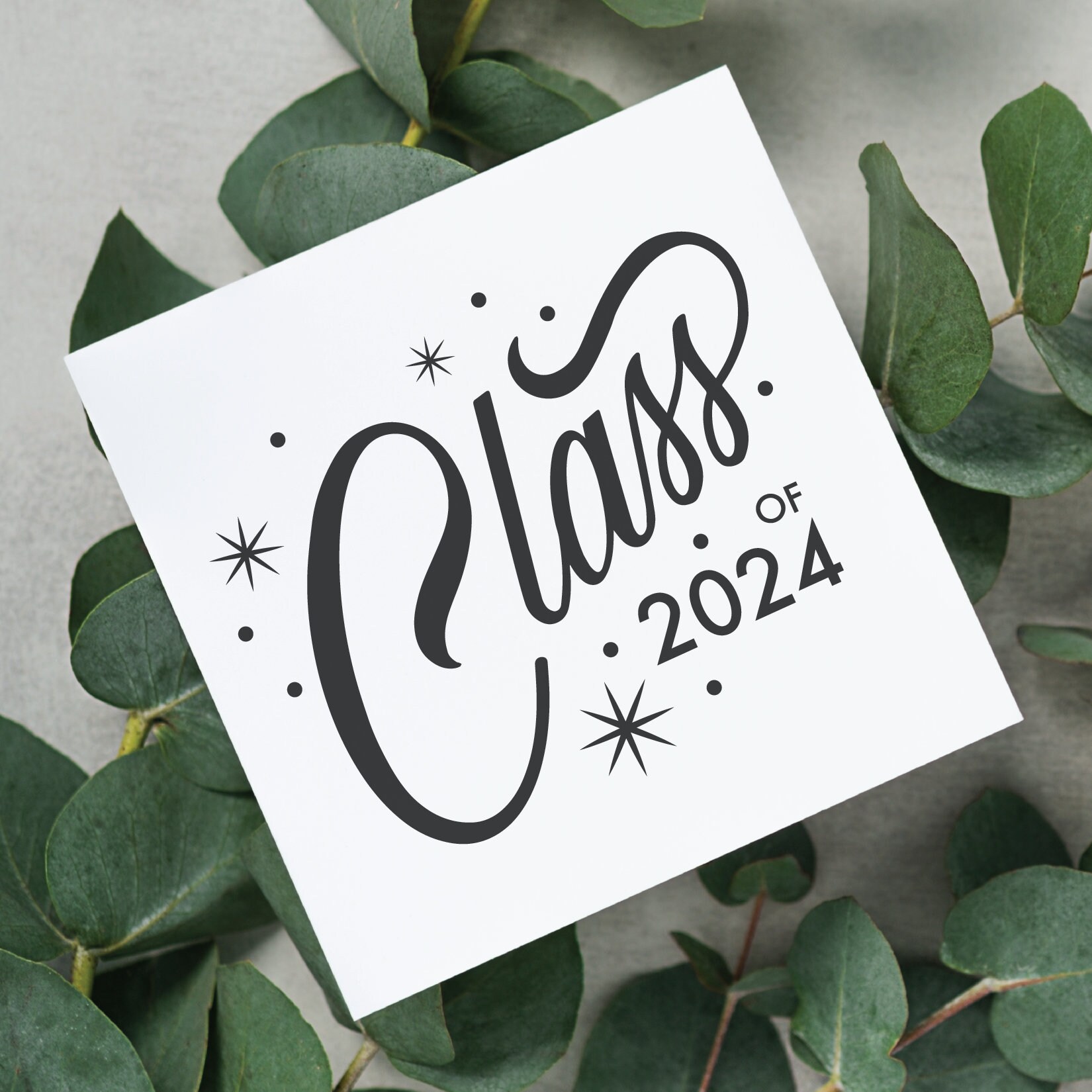 Class of 2024 Graduation Hand Lettering Design SVG for Home ...