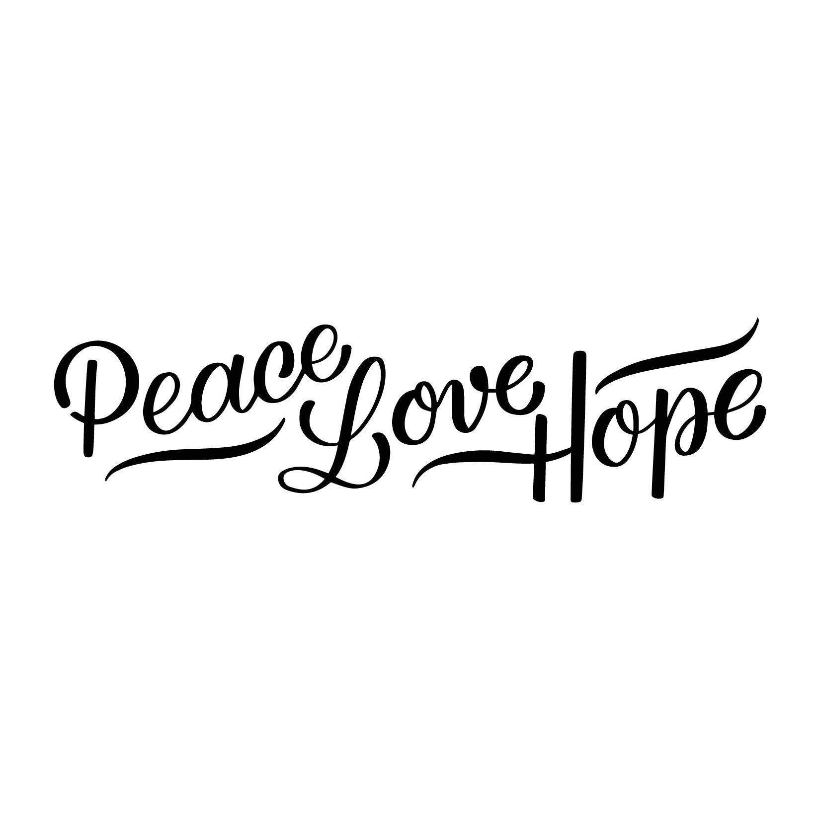 Peace, Love, Joy, Svg Cutting File, Holiday Lettering Png, Svg, Eps and ...