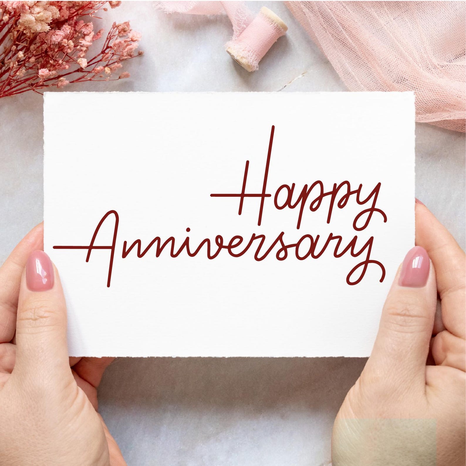 Happy Anniversary Script Hand Lettering SVG Anniversary Design Celebration Clip Art and Cutting ...