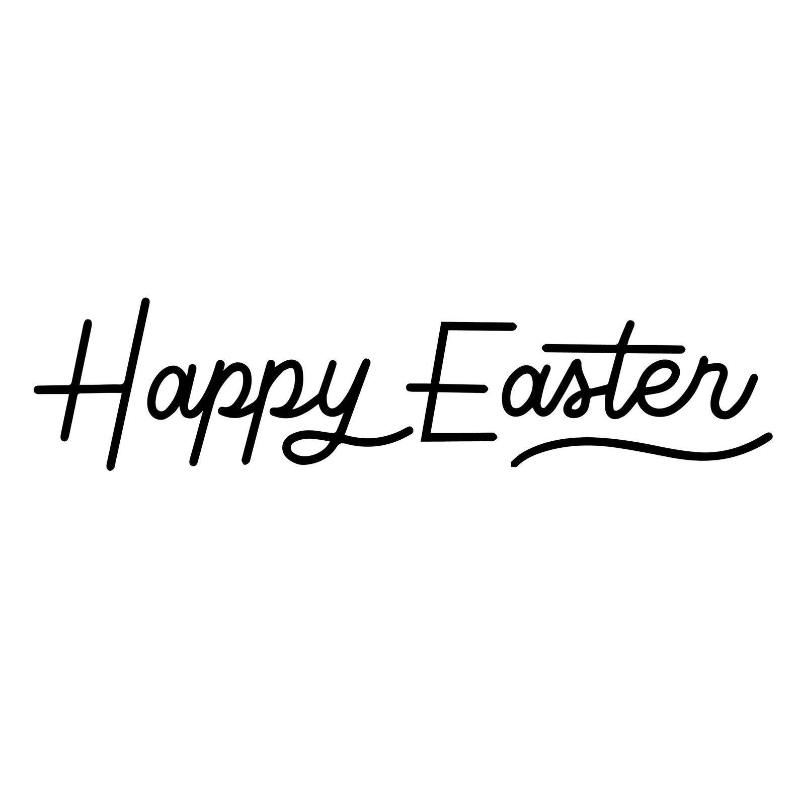 Happy Easter Script Hand Lettering SVG Easter Egg Design Easter Egg ...