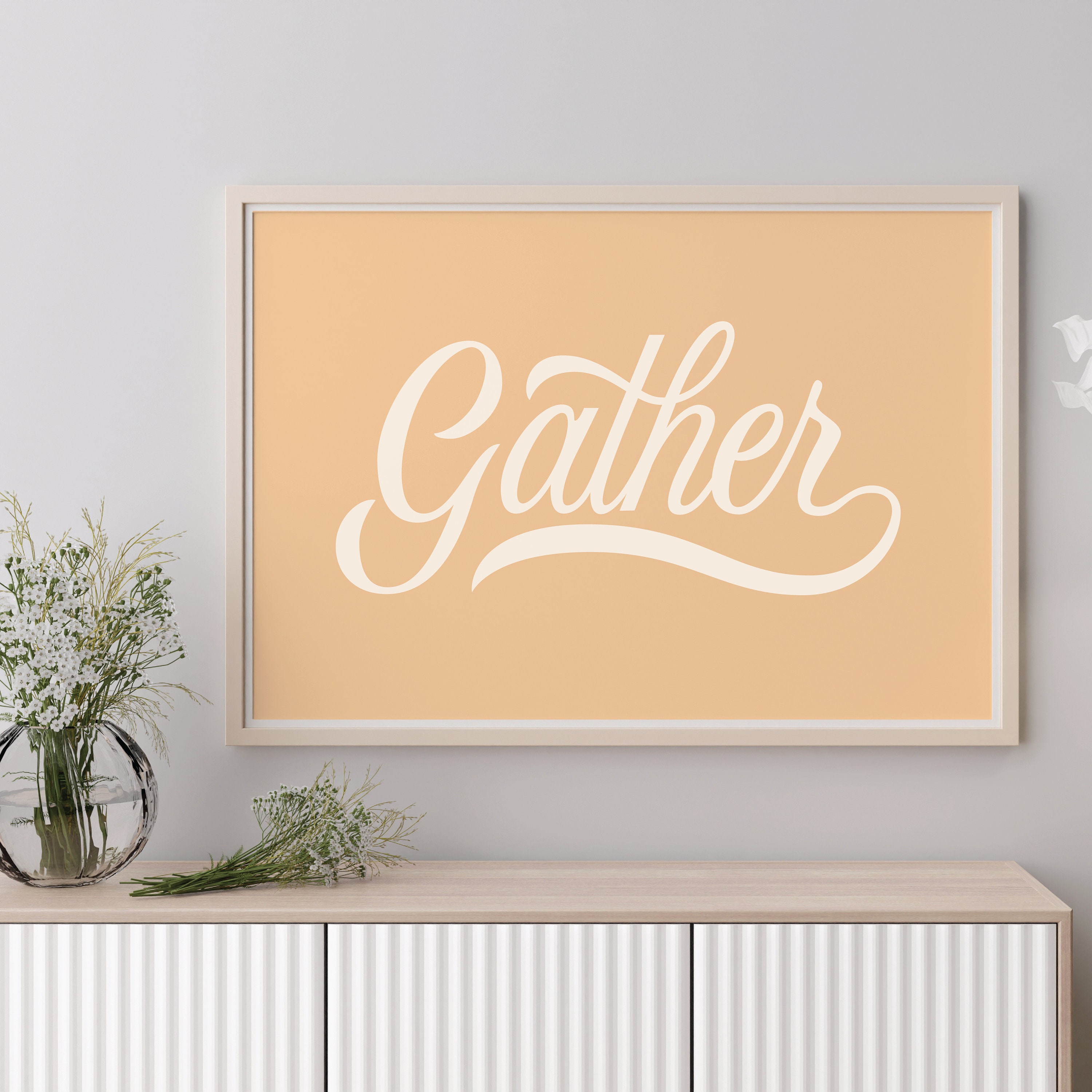 Hand Lettered Gather Cutting File for Silhouette and Cricut Machines ...