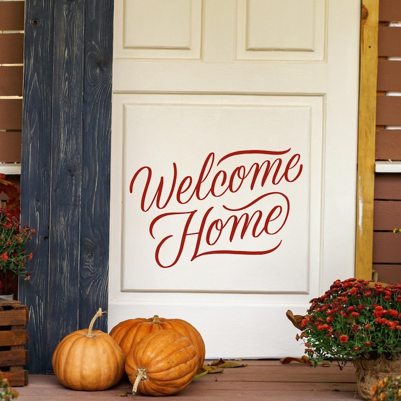 Welcome Home Script: Hand Lettered Vector Cut File (digital Download ...