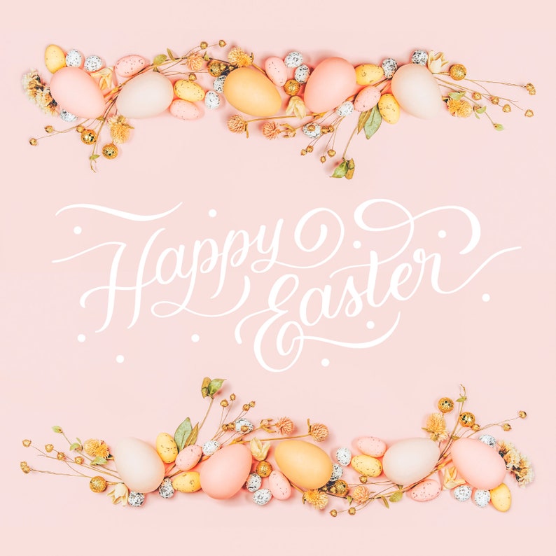 Happy Easter Script Hand Lettering SVG Easter Egg Design Easter Egg ...